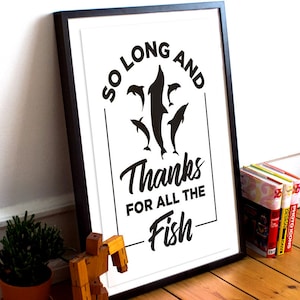 Hitchhikers Guide to the Galaxy Poster - so Long and Thanks for All the ...