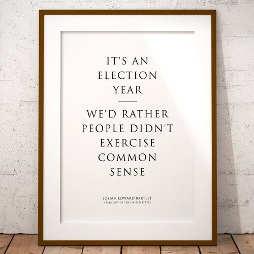 The West Wing Poster Josiah Bartlett President Poster - Etsy