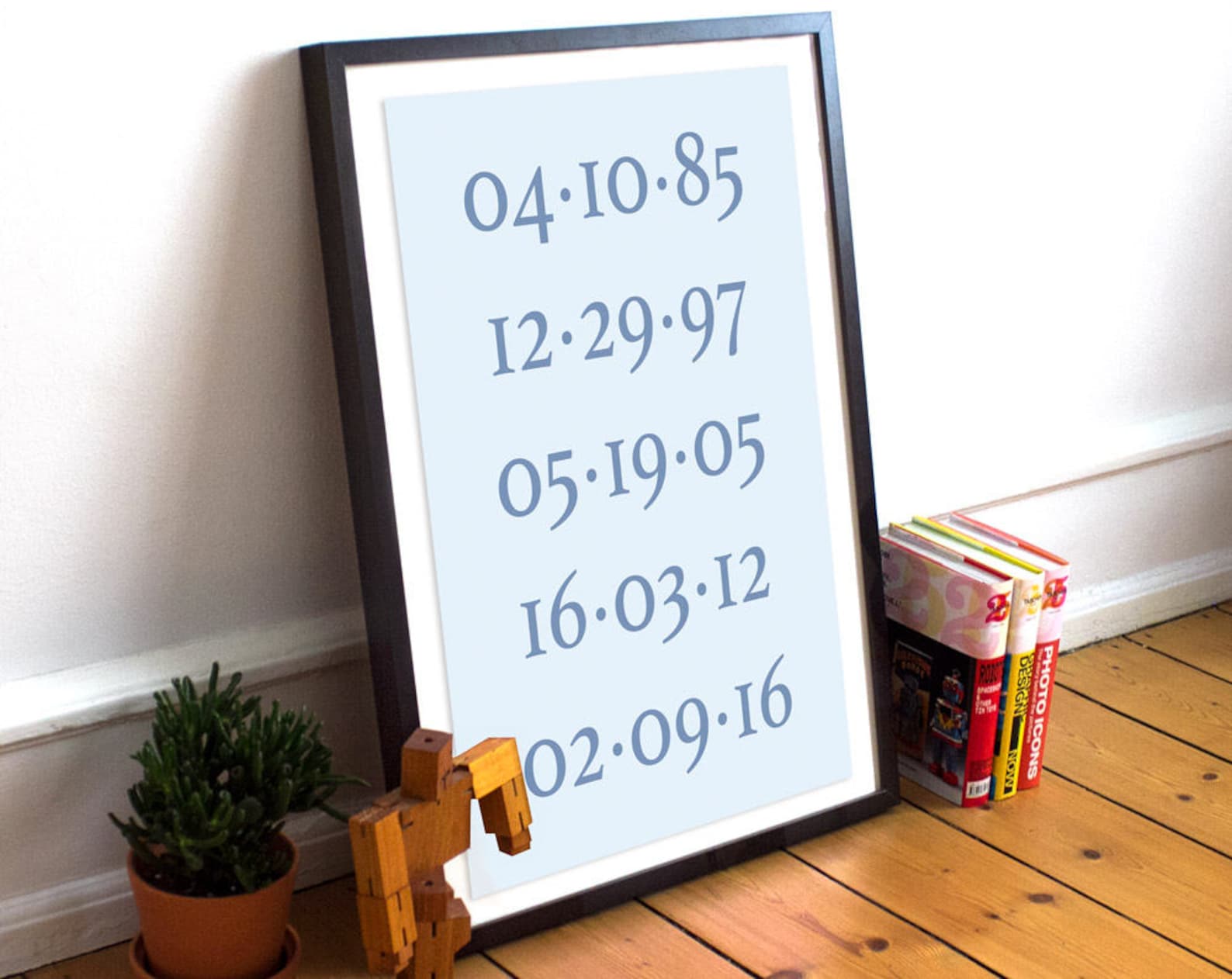 What a Difference A Day Makes Important Dates Sign Family | Etsy