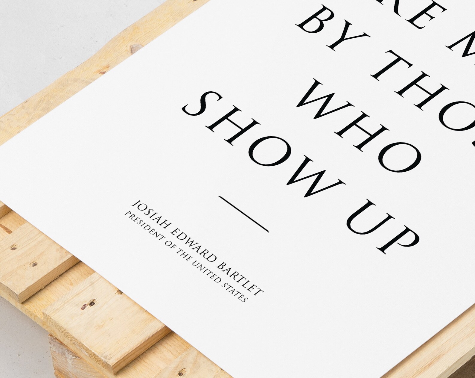 The West Wing Poster - Josiah Bartlett, President Poster, Quotes, Print ...