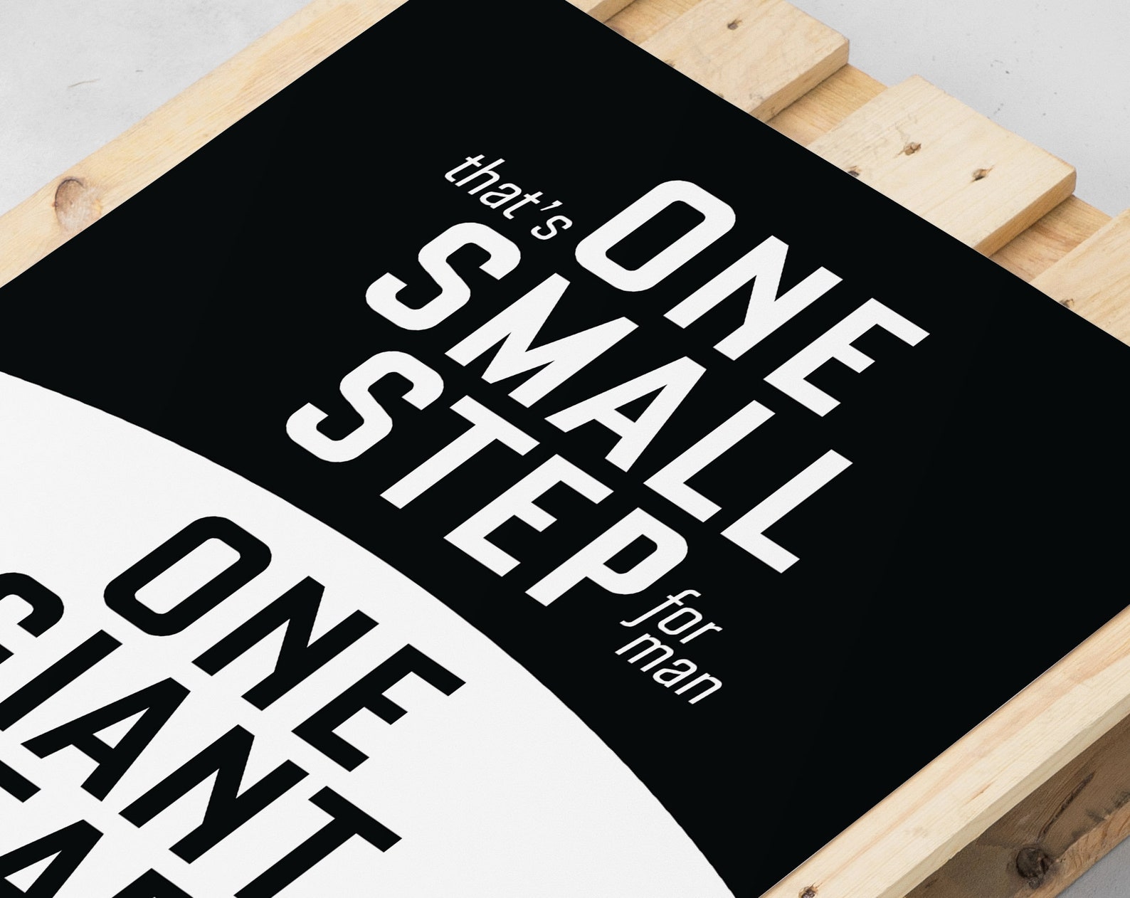 Moon Landing Quote Print: Neil Armstrong Apollo 11 Poster, NASA, Sea of ...