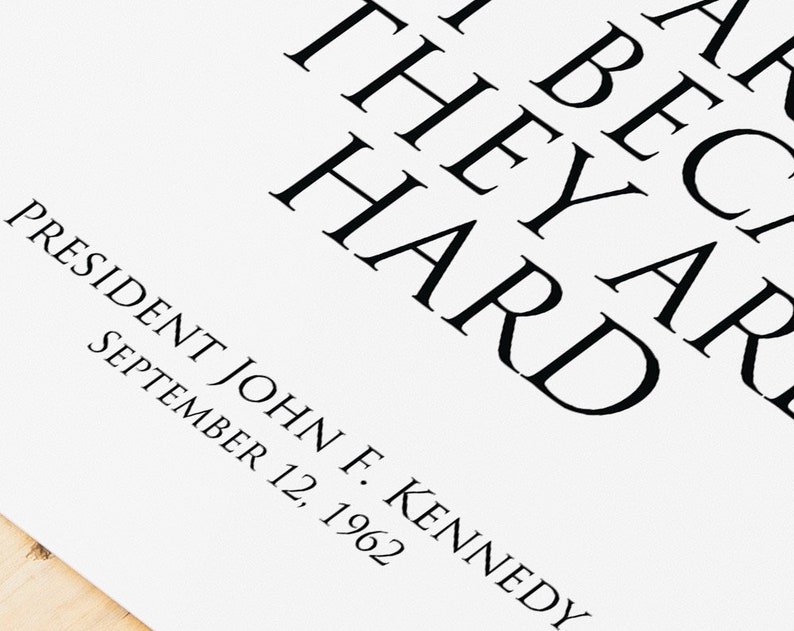 JFK Quote Print: Poster President Presidential Wall Art - Etsy UK