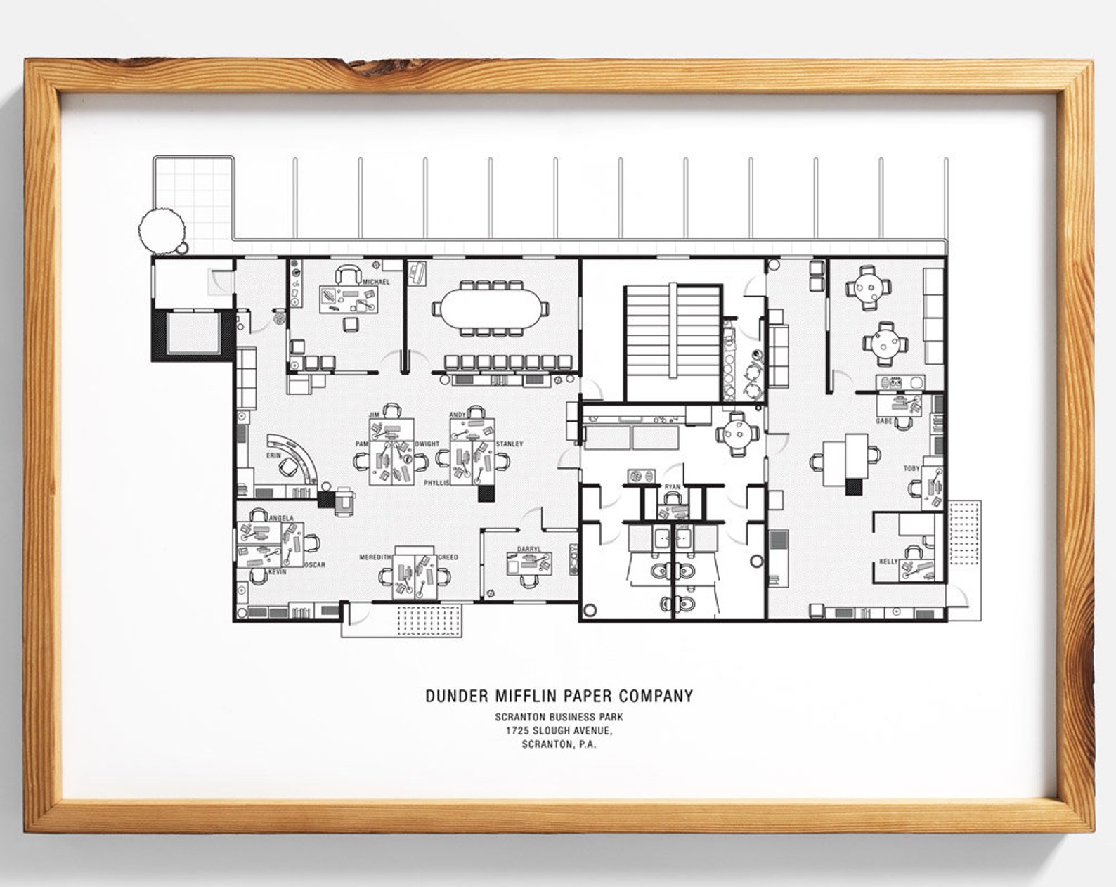 The Office Floor Plan: The Office TV show The Office poster | Etsy