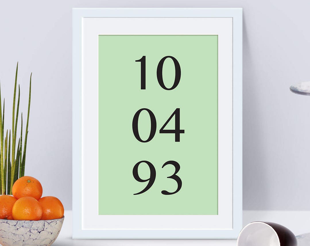 Personalized Baby Birth Date Print – Custom Nursery Wall Art - Etsy