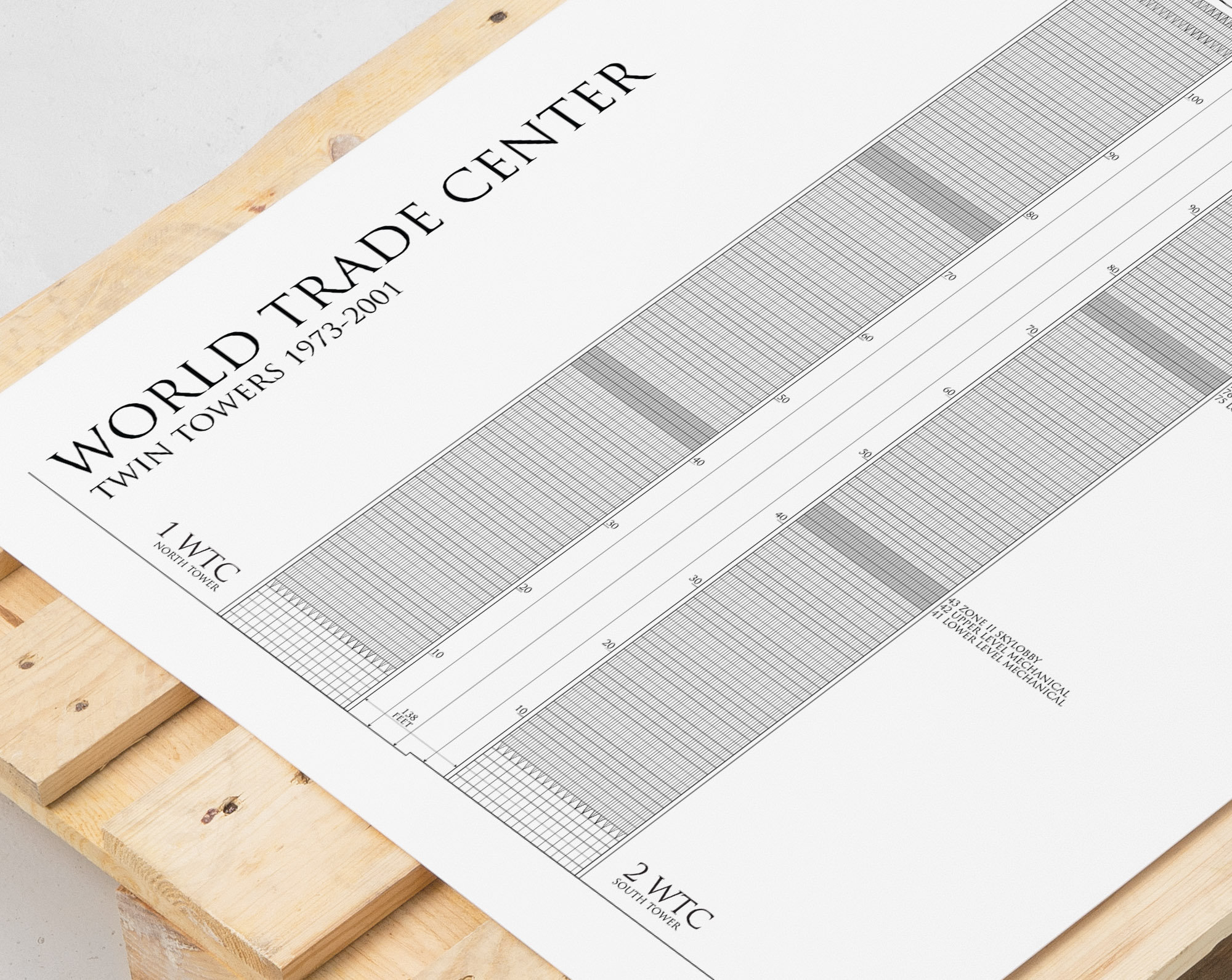World Trade Center Blueprint: Twin Towers Poster - Etsy Australia