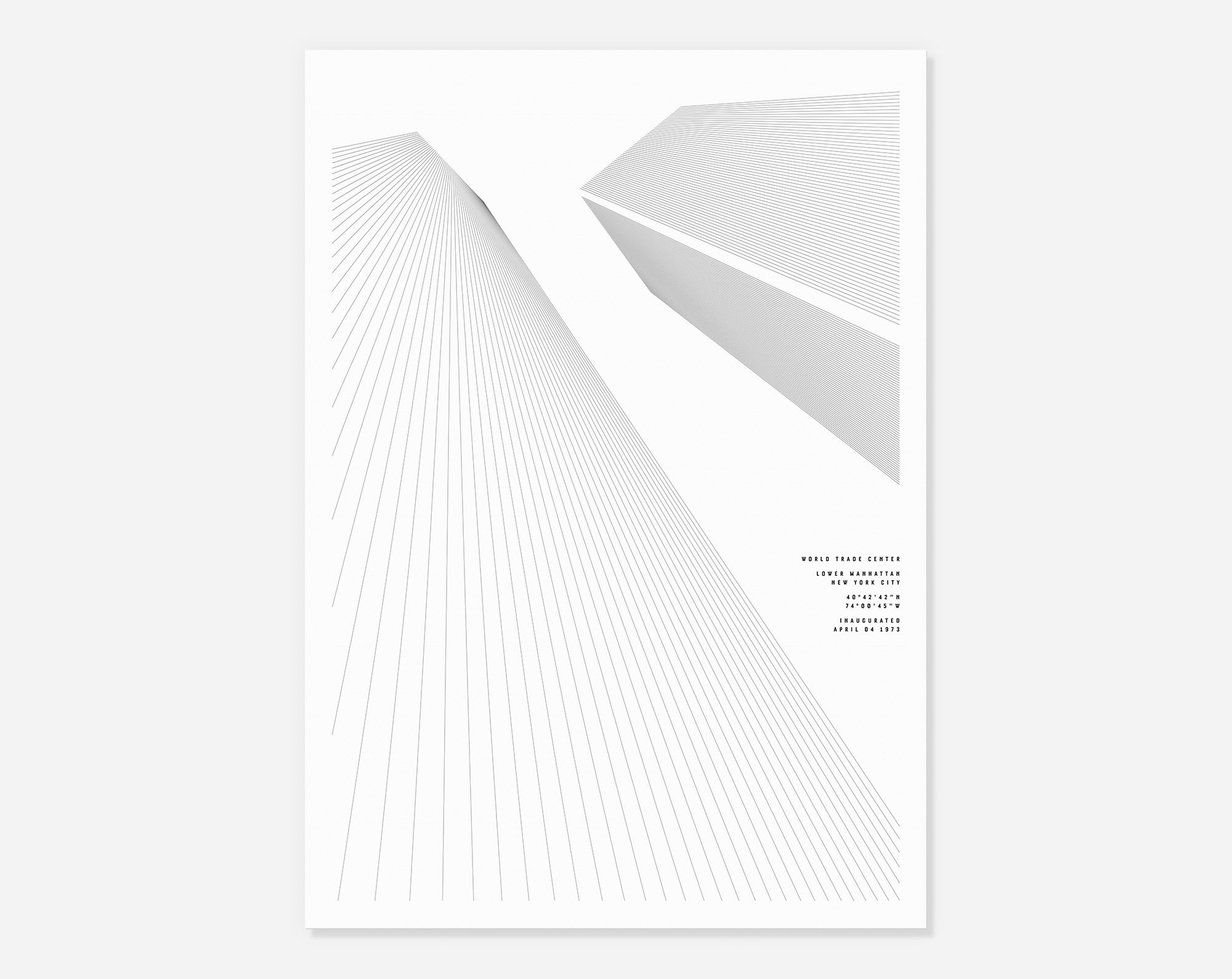 World Trade Center Blueprint: Twin Towers Poster, Architectural Print ...