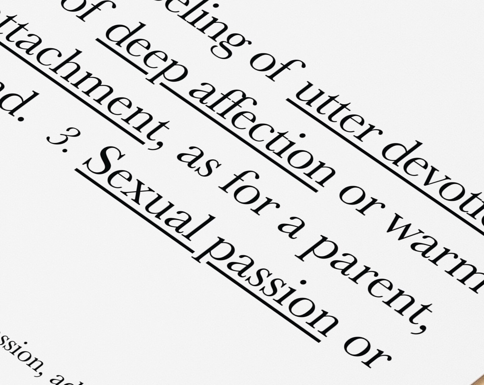 Love Definition Print: Wall Art Poster Valentines Gift for | Etsy