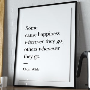 Oscar Wilde Quote Print, Gifts, Poster, Funny Prints, Wall Art ...