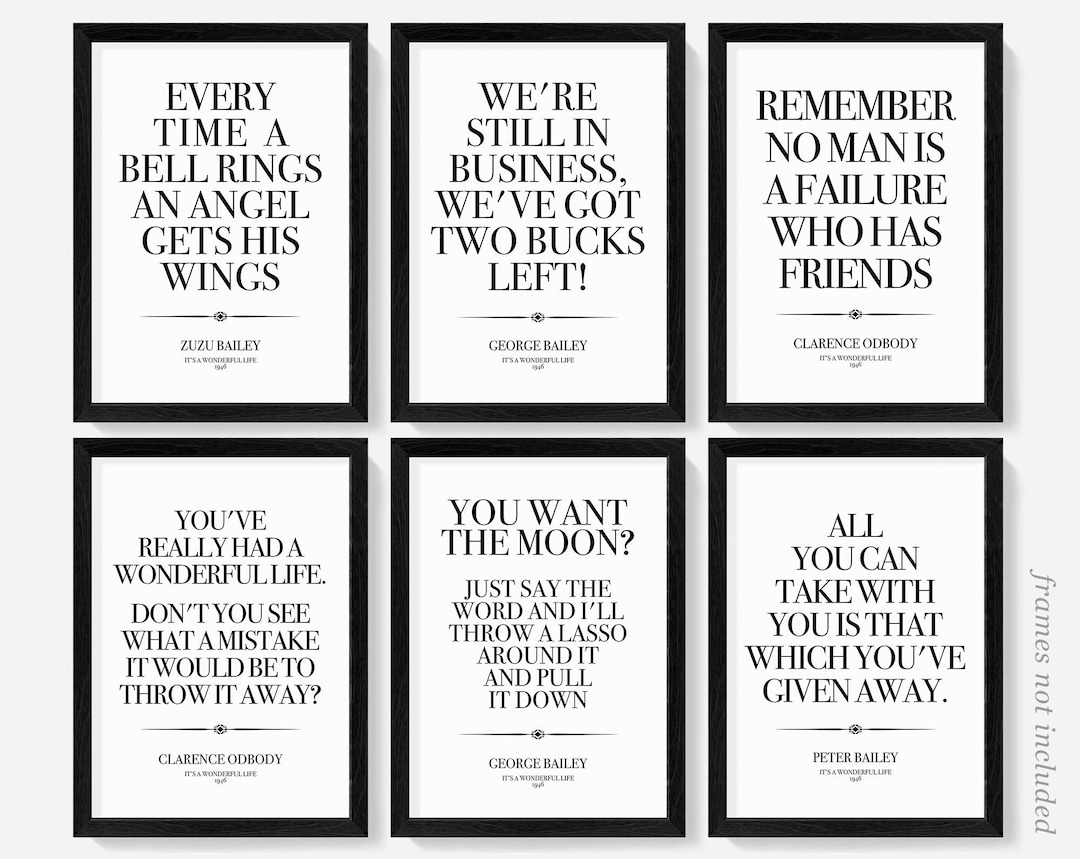 It's a Life Movie Quote Print, Christmas Wall Art (digital Download) - Etsy