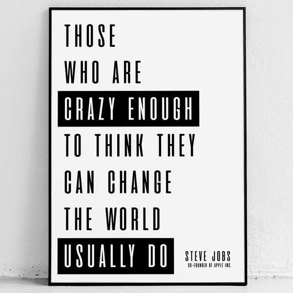 Think Different Apple Poster - Etsy