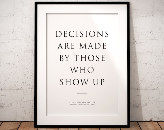 The West Wing Poster Josiah Bartlett President Poster | Etsy