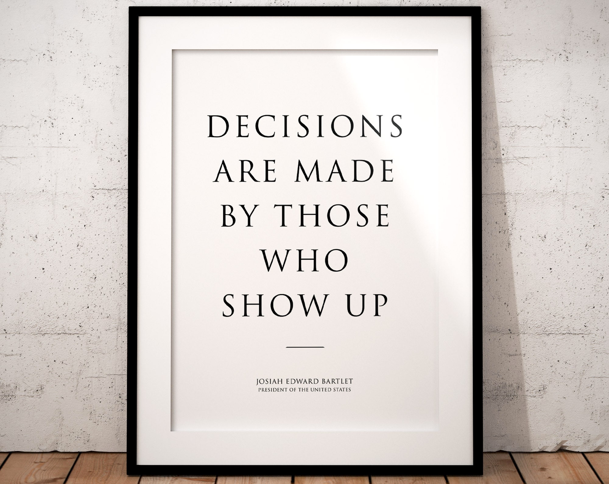 The West Wing Poster Josiah Bartlett President Poster - Etsy