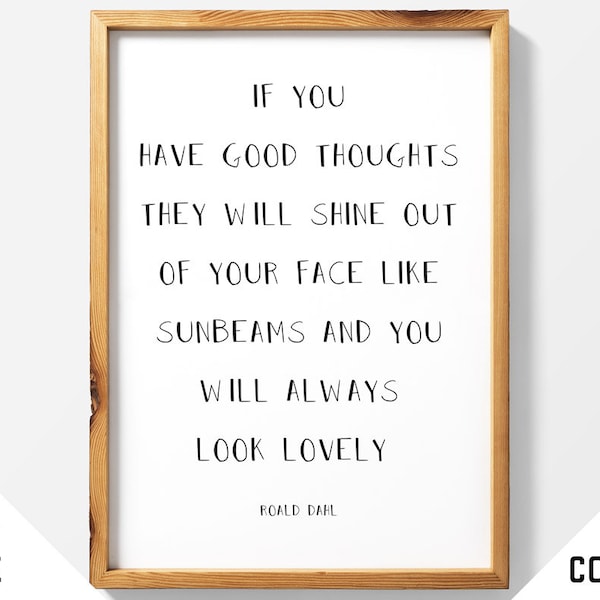 Roald Dahl Quote - Etsy UK