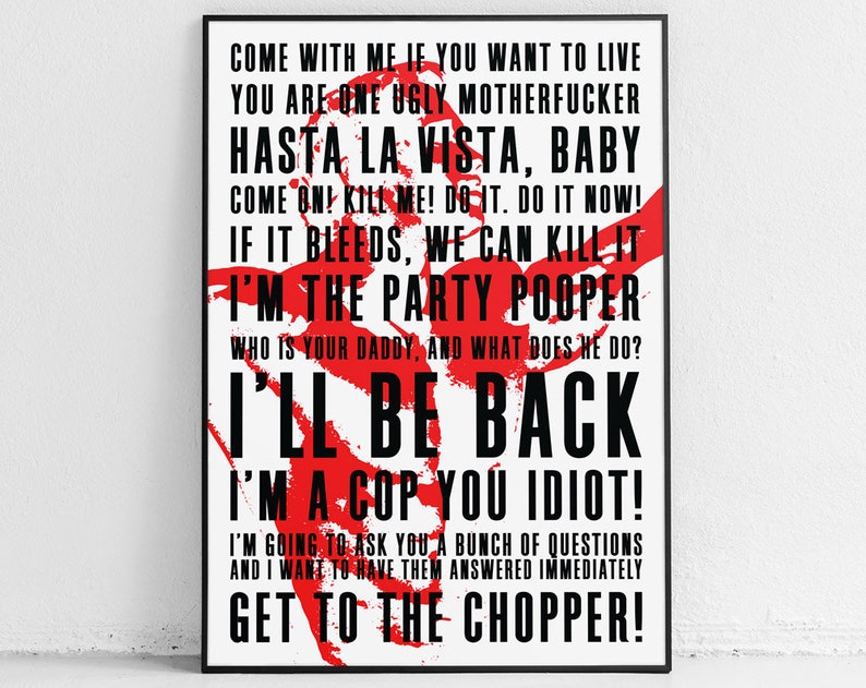 Arnold Schwarzenegger Poster - Arnie Quote, Man Cave Sign, Decor ...