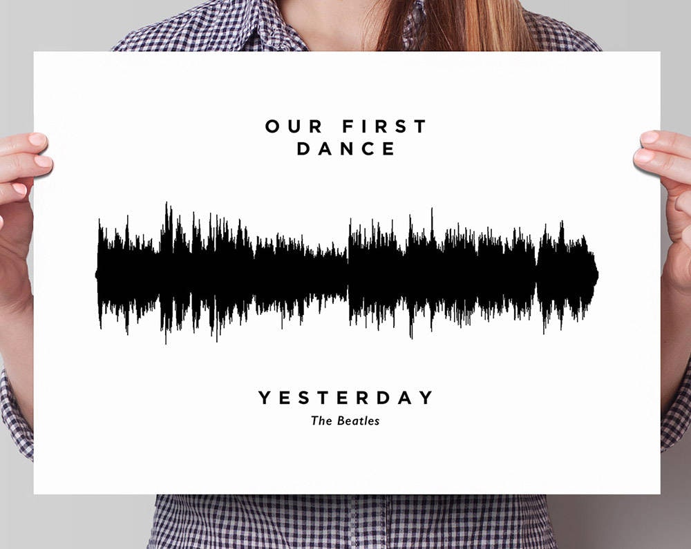 Sound Wave print: soundwave art canvas waveform voice | Etsy