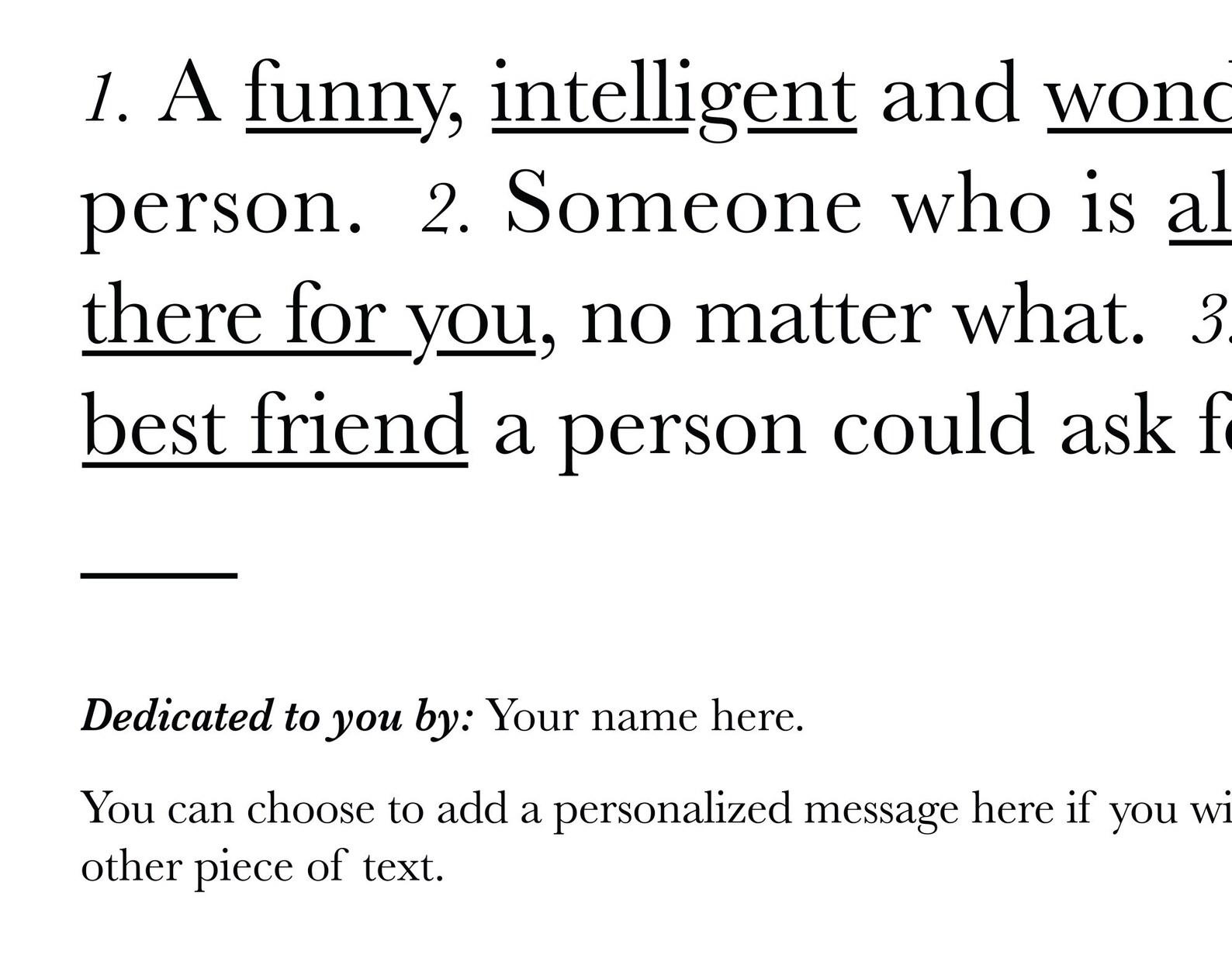 Best Friend Definition: Print, Personalised, Personalized, Custom Gifts ...