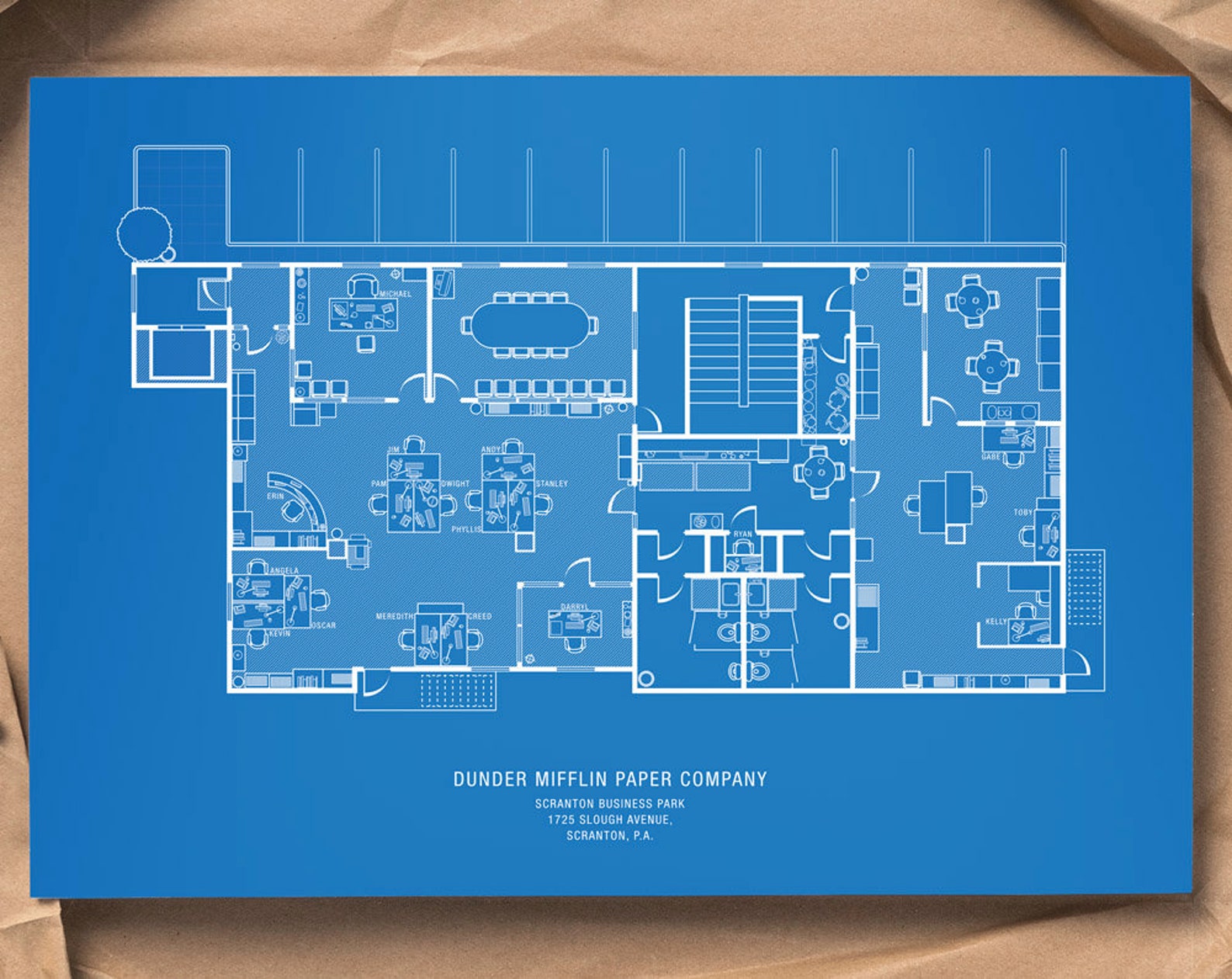 The Office Floor Plan: The Office TV show The Office poster | Etsy
