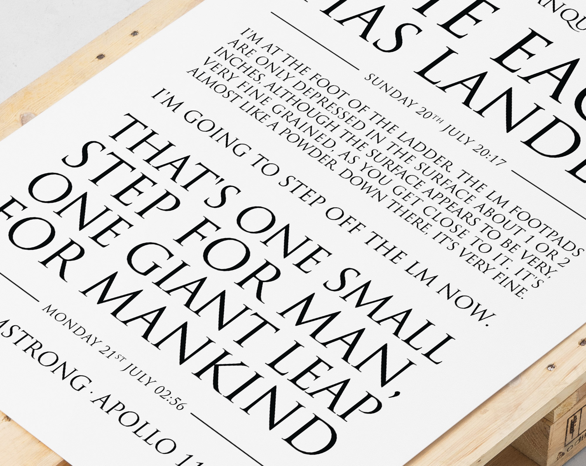 Neil Armstrong Quotes Decor Canvas Moon Landing Poster - Etsy