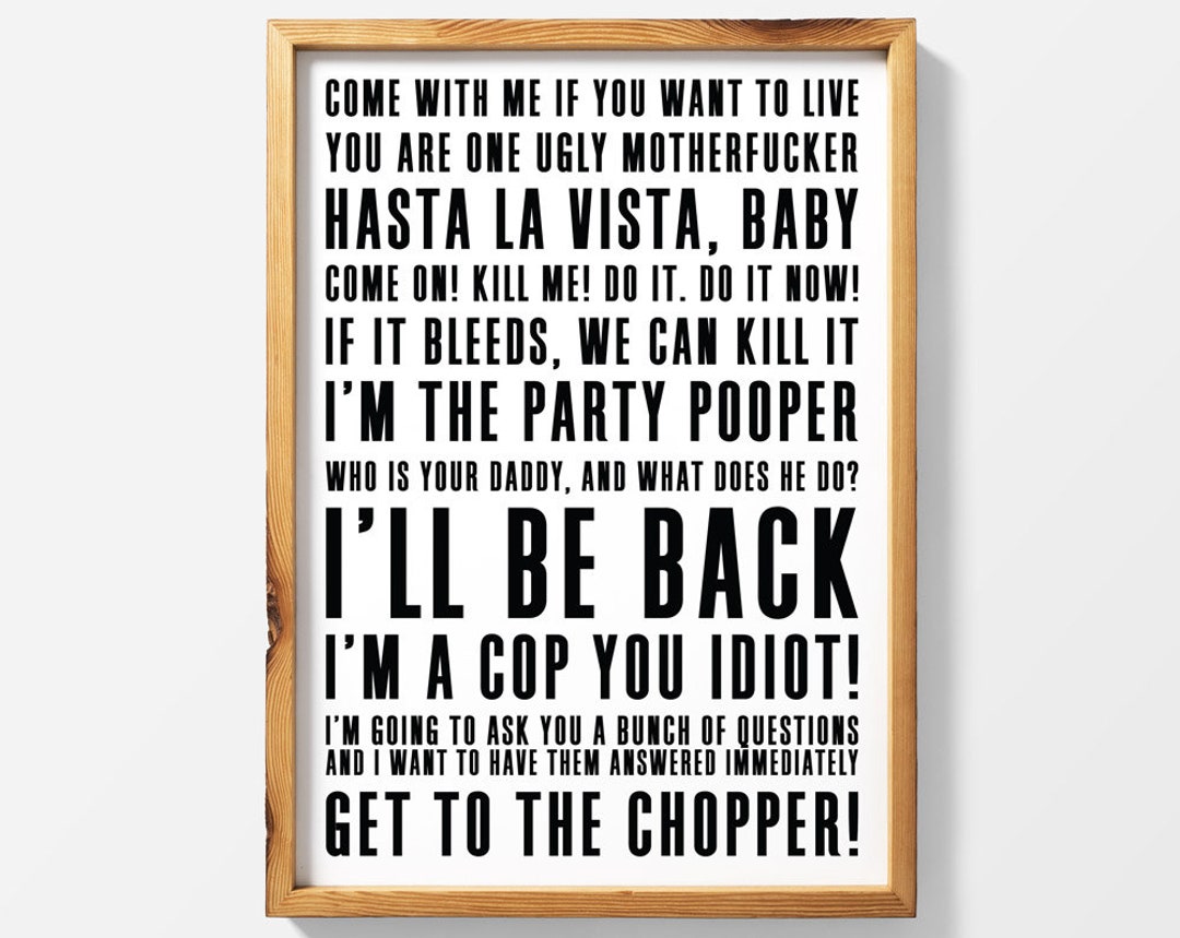 Arnold Schwarzenegger Poster - Arnie Quote, Man Cave Sign, Decor ...