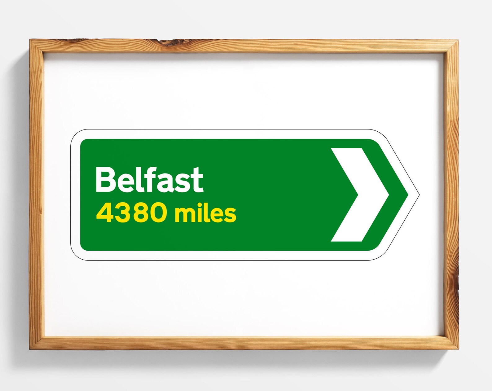 Custom Road Sign, Location Distance, Destination, Distance to Signs ...