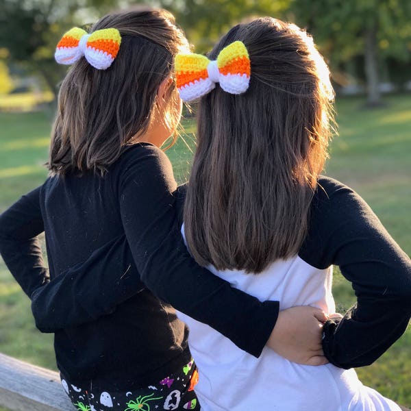 Candy Corn Bow - Etsy