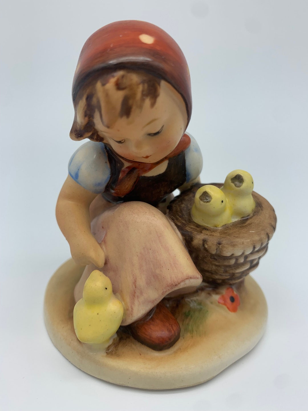 Hummel by Goebel Figurine- Chick Girl | #57/0 TMK 1 1935-1949 | Vintage Collectible Hummel Girl ...