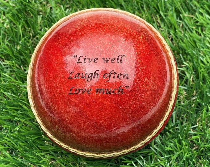 Engraved Cricket Ball - Etsy