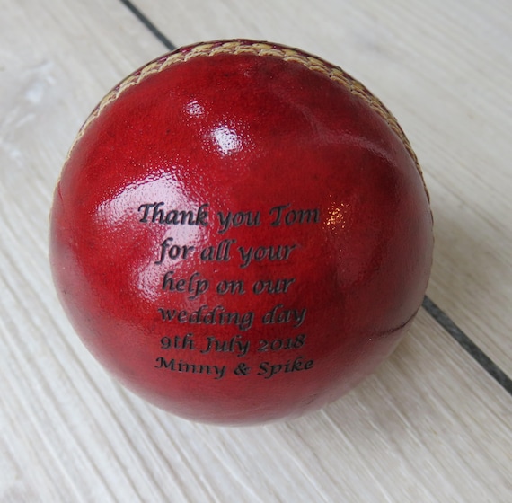 Engraved Cricket Ball | Etsy