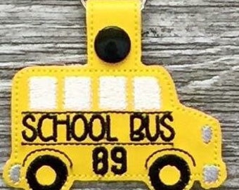 School Bus Key Fob - Etsy