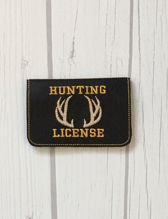 HUNTING LICENSE Holder Business Card Holder Credit Card | Etsy