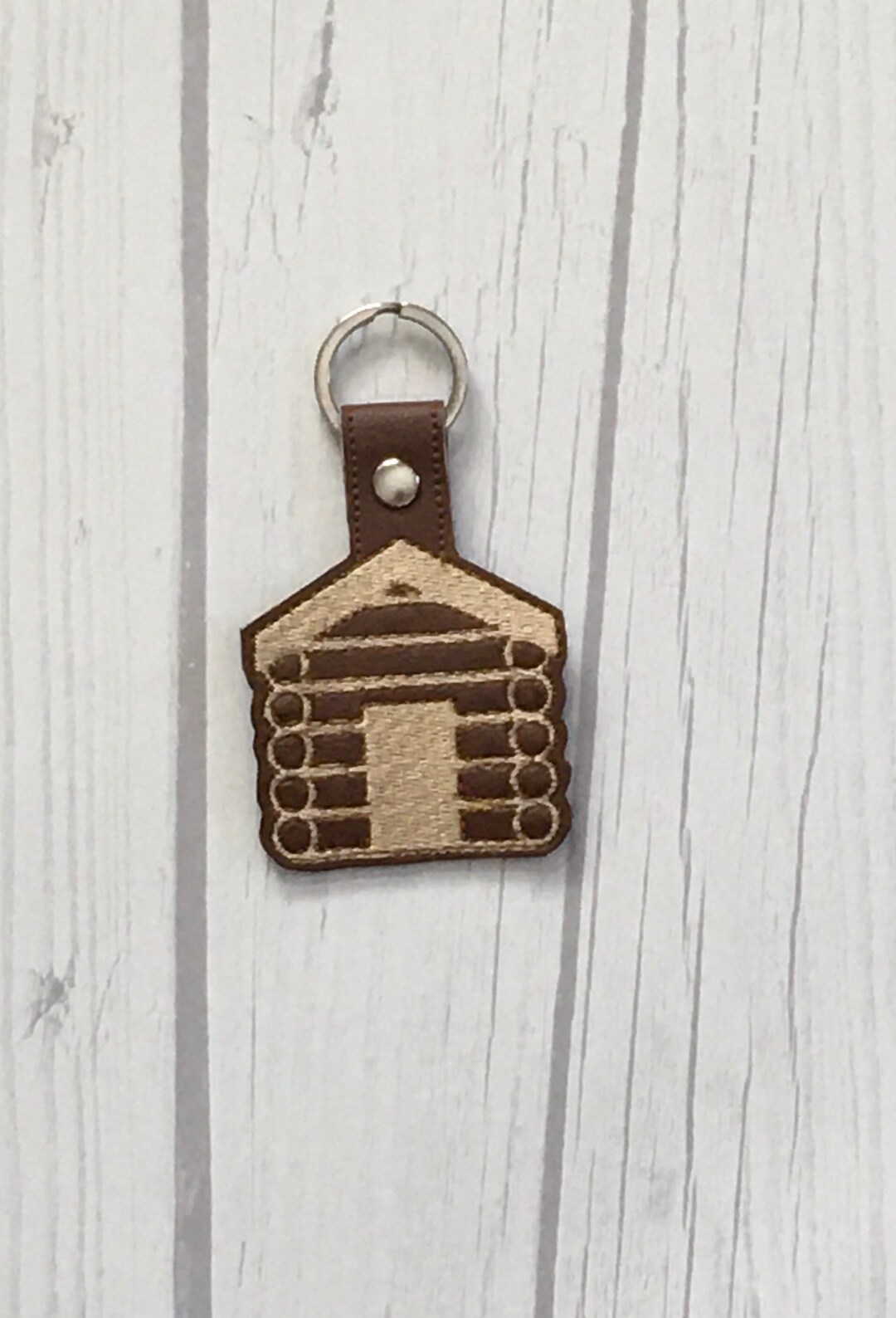 Log Cabin Key Fob, Log Cabin Keychain, House Keys, - Etsy