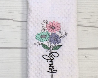 Daisy Kitchen Towel | Etsy