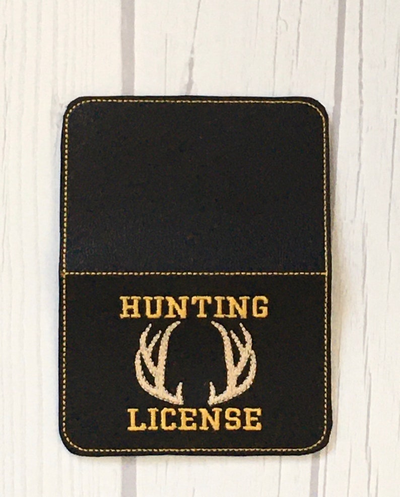 HUNTING LICENSE Holder Business Card Holder Credit Card | Etsy
