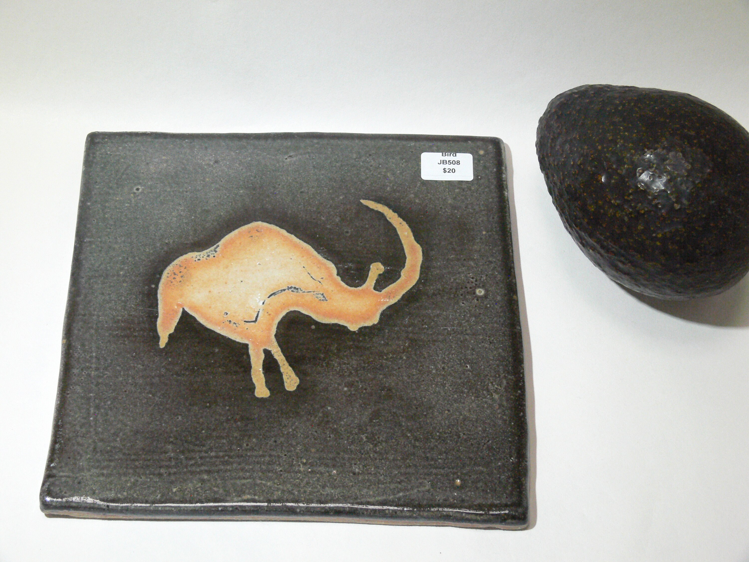 Ceramic Tile Prehistoric Cave Art Tile Cave Painting | Etsy