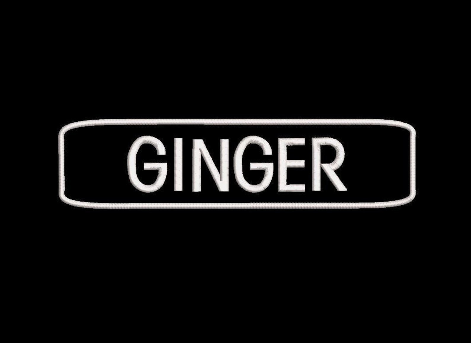 GINGER Patch Back Patch Banner Patch Patches - Etsy