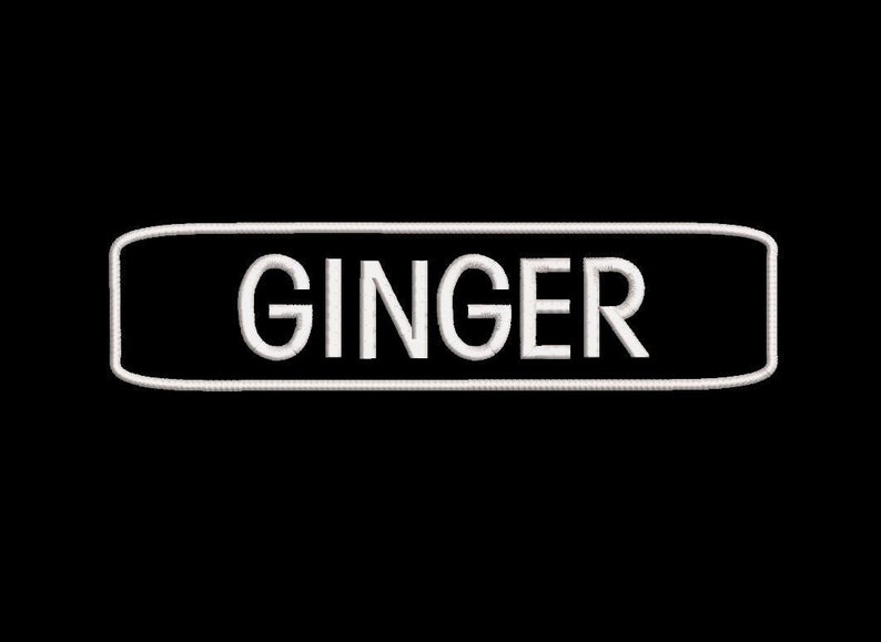 GINGER Patch Back Patch Banner Patch Patches - Etsy