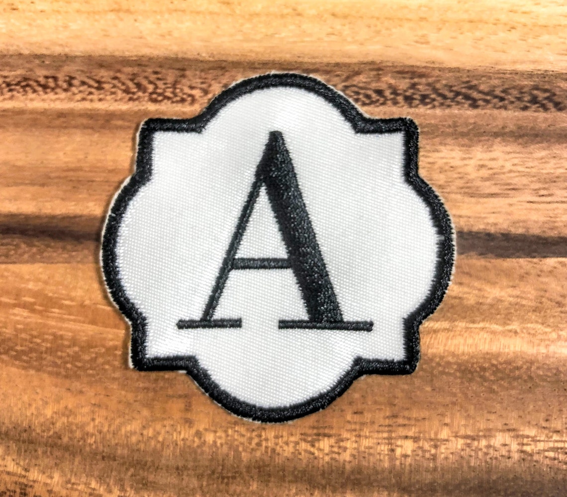 Monogram Patch Iron On-custom Monogram Patch-embroidered Patch - Etsy