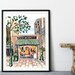 Cafe Beignet Watercolor Print Wall Art Watercolor | Etsy