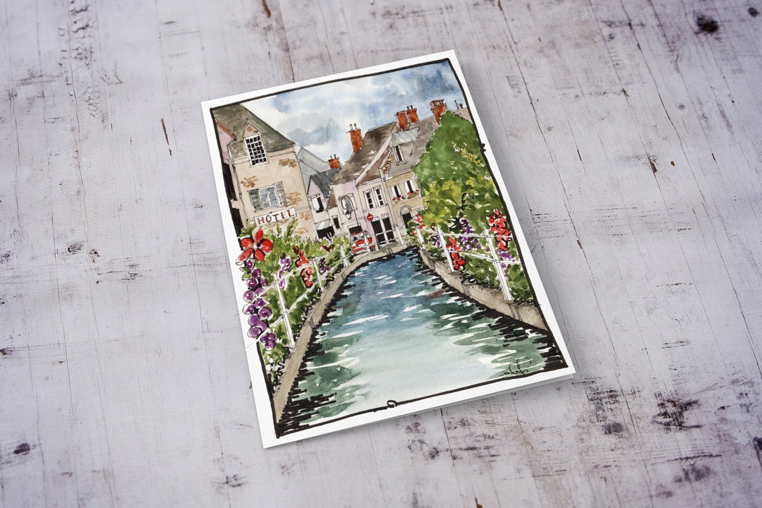 Watercolor Art, Kent England Blank Inside Cards With Envelopes, A2 ...