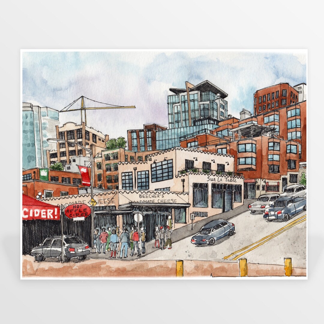 Behind Pike Place, Seattle Washington Fine Art Print - Etsy