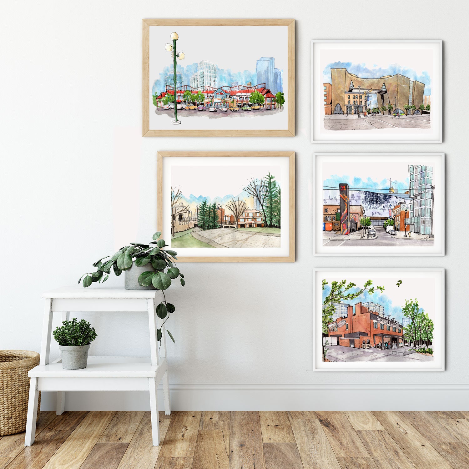 Simmons Building Watercolor Print: East Village Calgary Skyline Art - Etsy