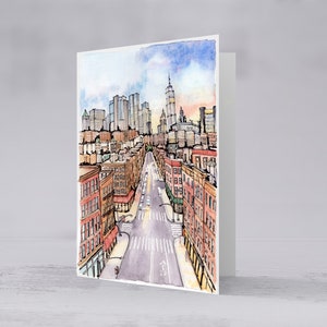 New York City Art Cards, Watercolor NYC Art Card Set, Back to School ...