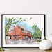 Simmons Building Watercolor Print: East Village Calgary Skyline Art - Etsy