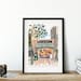 Cafe Beignet Watercolor Print Wall Art Watercolor - Etsy