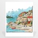 Mazatlan Coastline Watercolor Art Print Mexico Travel Art - Etsy