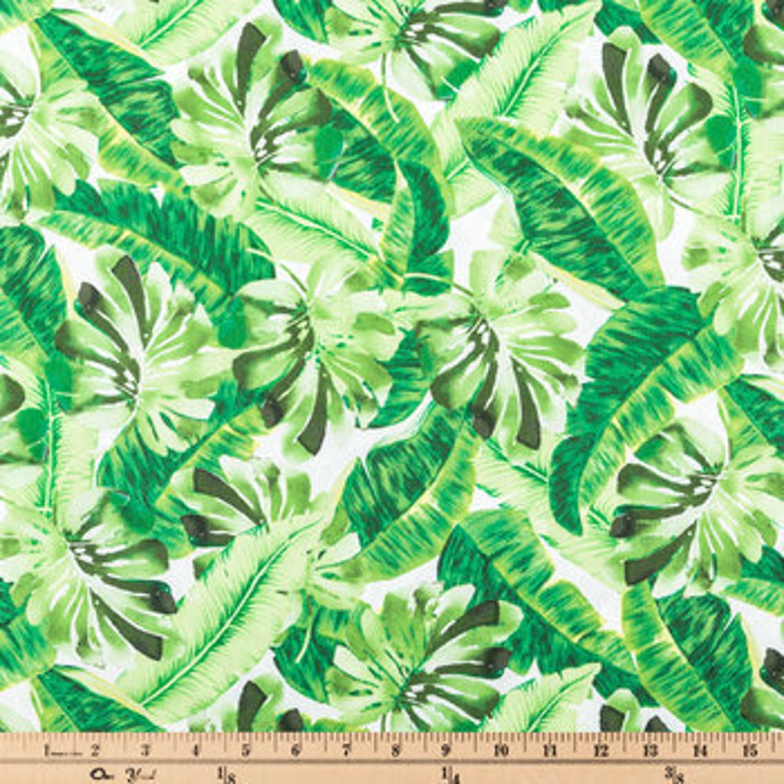 Tropical Leaves Apparel Fabric 100% Quilting Cotton Apparel - Etsy