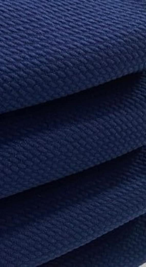 Navy Blue Bullet Textured Liverpool Stretchy Knit Fabric | Etsy