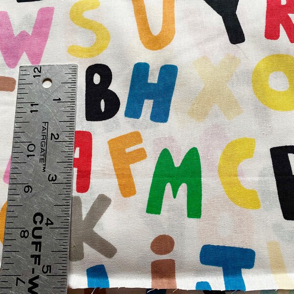 Alphabet Fabric - Etsy