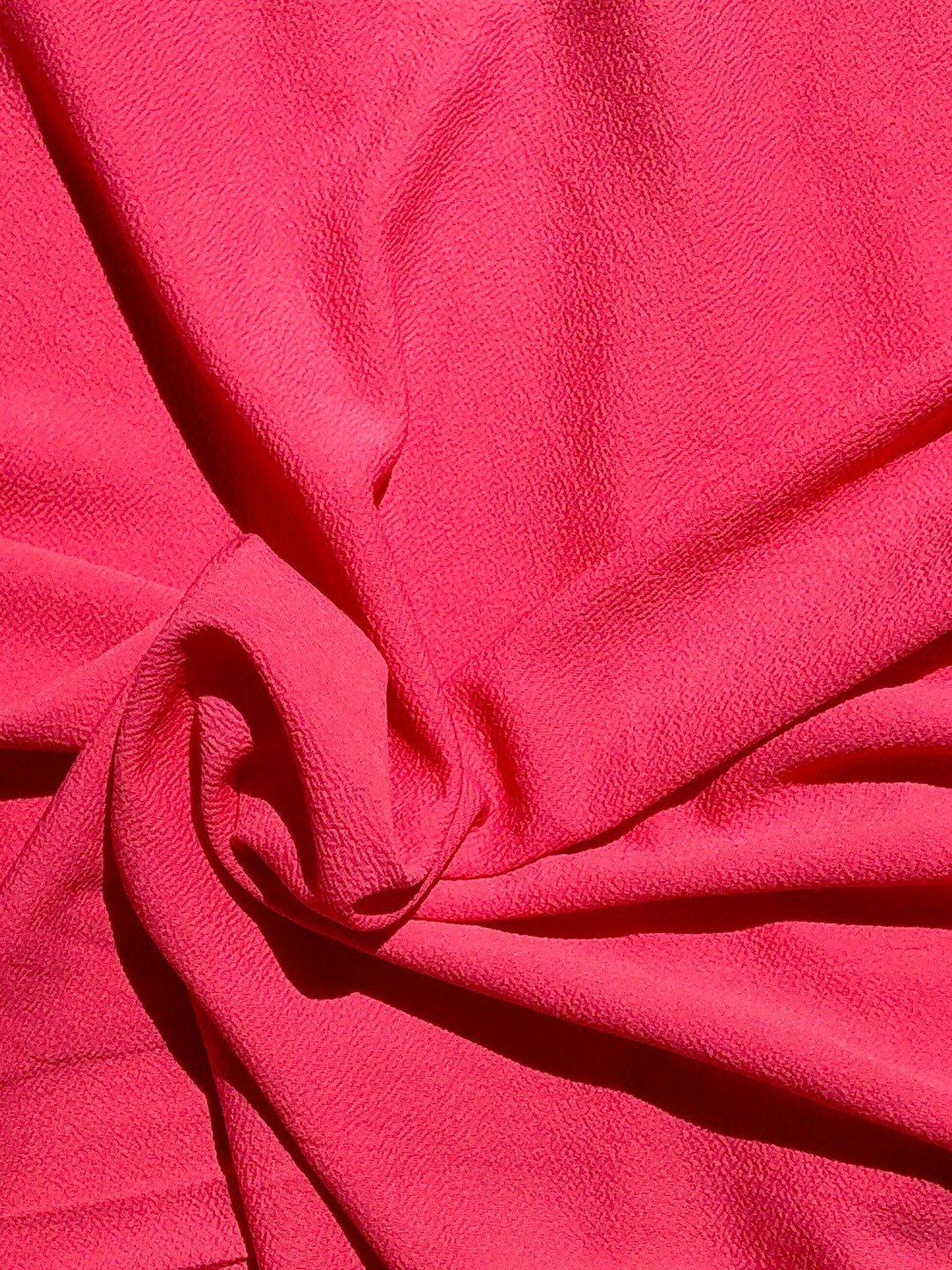 Coral Pink Liverpool Textured Stretch, Solid Coral Textured Knit ...