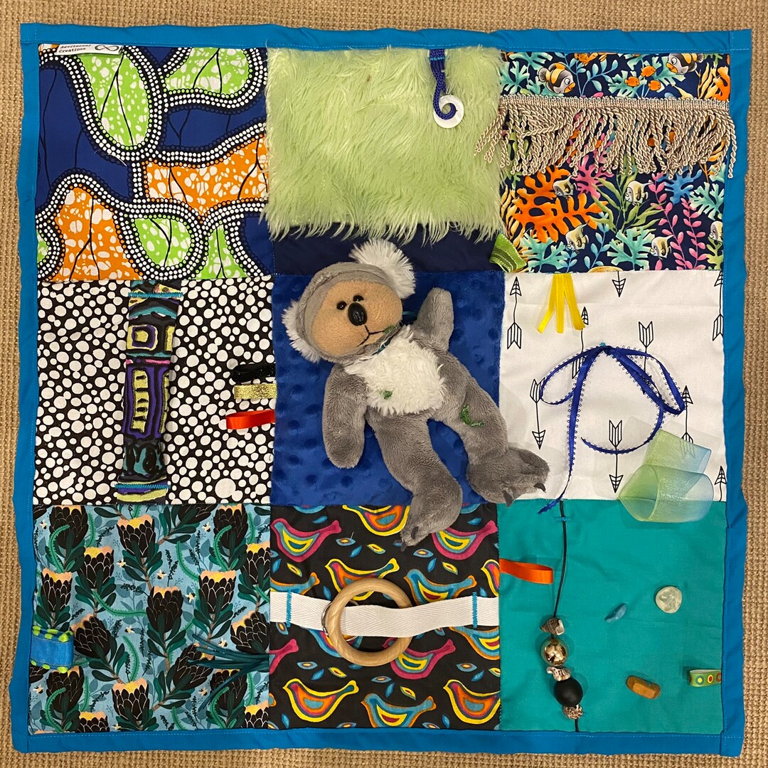 Sensory Blanket, Indigenous Inspired, Fiddle Tactile Therapy, Alzheimer ...